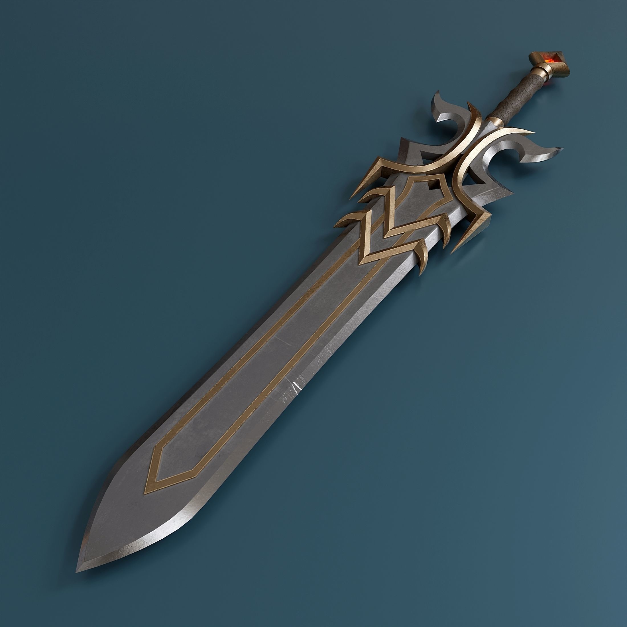3D model Small set of fantasy weapons VR / AR / low-poly | CGTrader
