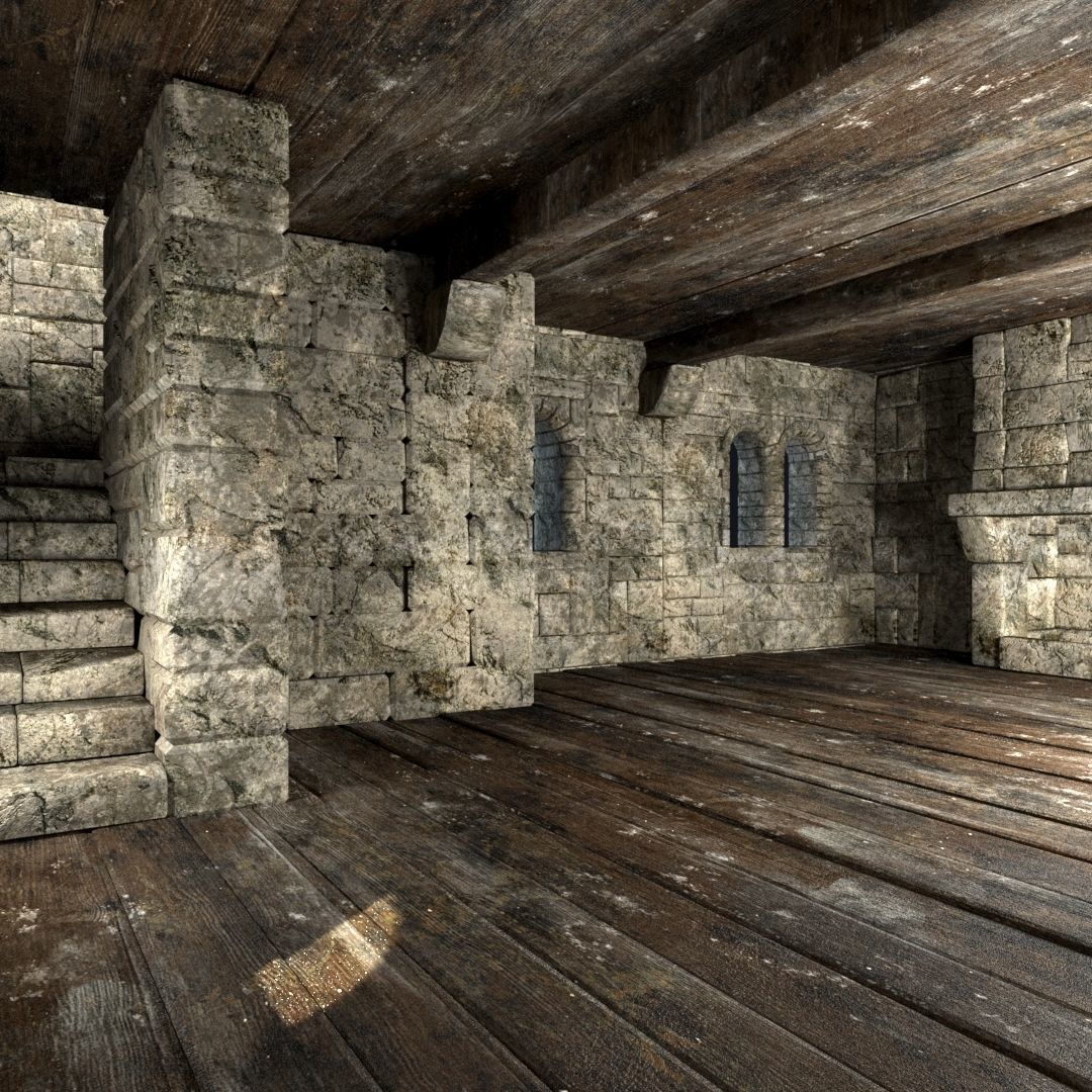 3D model FORT MEDIEVAL CASTLE FORTRESS BAST RUIN TOWER COLLECTION ...