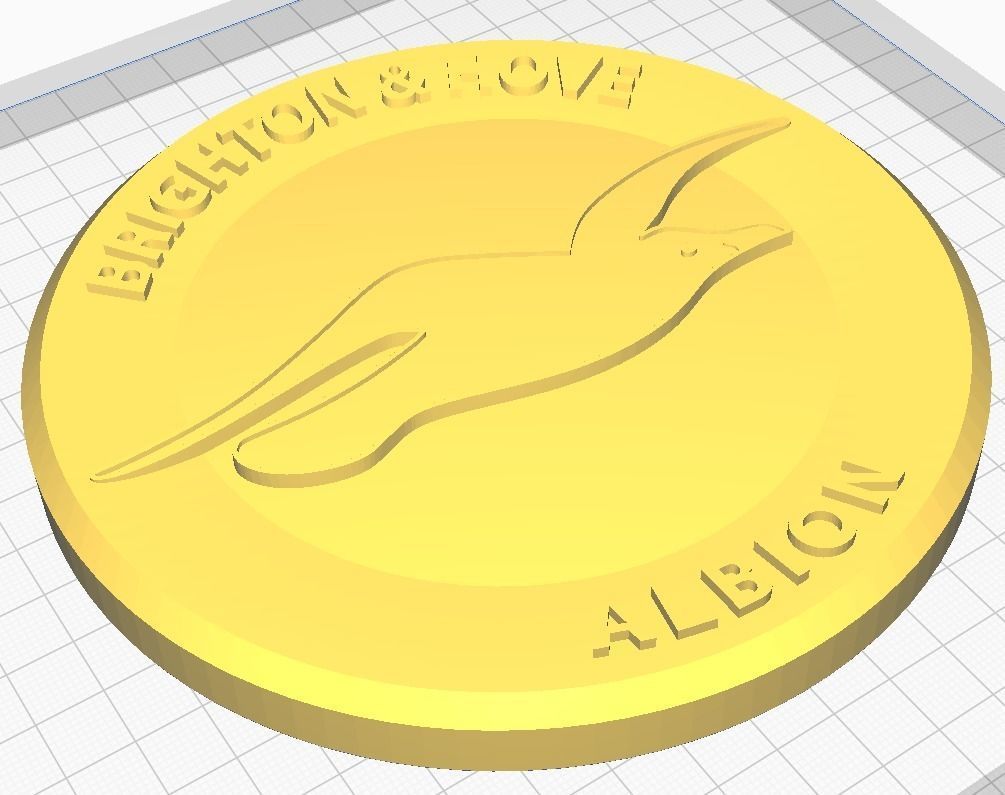Brighton and Hove Albion Wall Sign 3D model 3D printable | CGTrader
