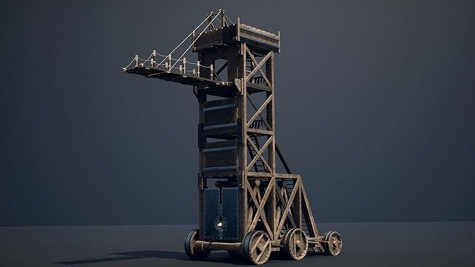 3D model Medieval Siege Weapon - Siege Tower VR / AR / low-poly | CGTrader
