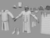 3D model Stylized Medieval Rich People Kit Rigged With Shape Keys VR ...