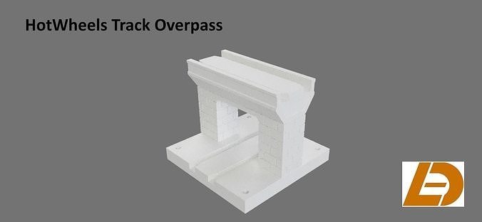HotWheels Track Overpass 3D model 3D printable | CGTrader