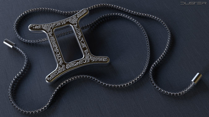 3D model Set of 12 Zodiac signs pendants VR / AR / low-poly | CGTrader