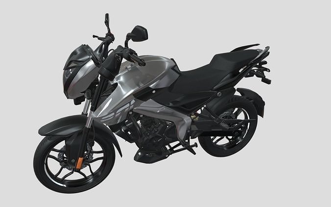 Silver Motorcycle 3D model | CGTrader