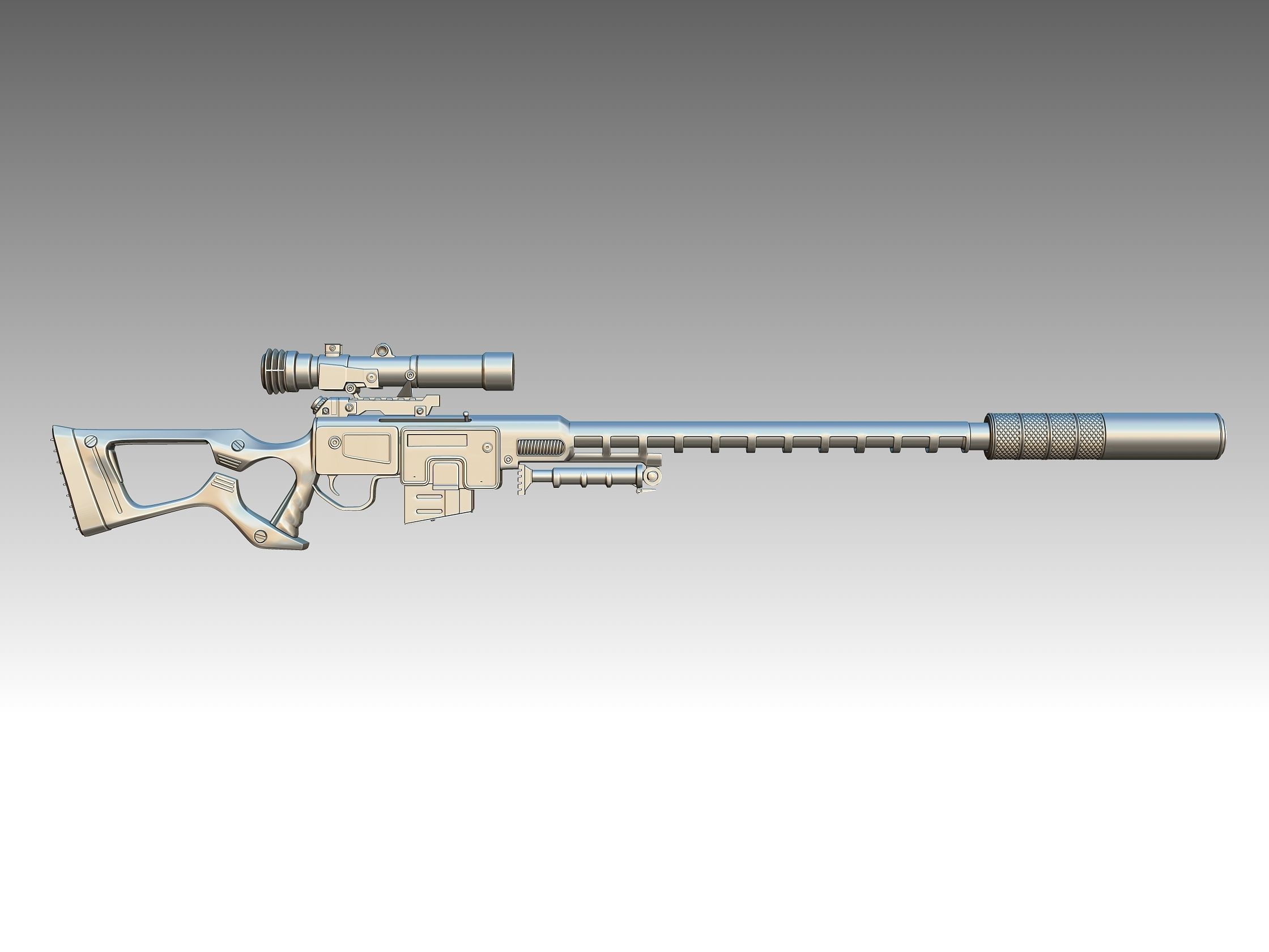 3D model Sniper Rifle VR / AR / low-poly | CGTrader