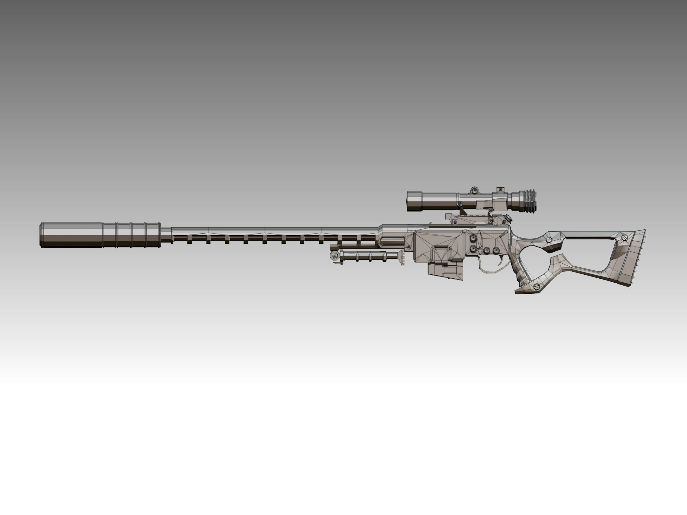 3D model Sniper Rifle VR / AR / low-poly | CGTrader