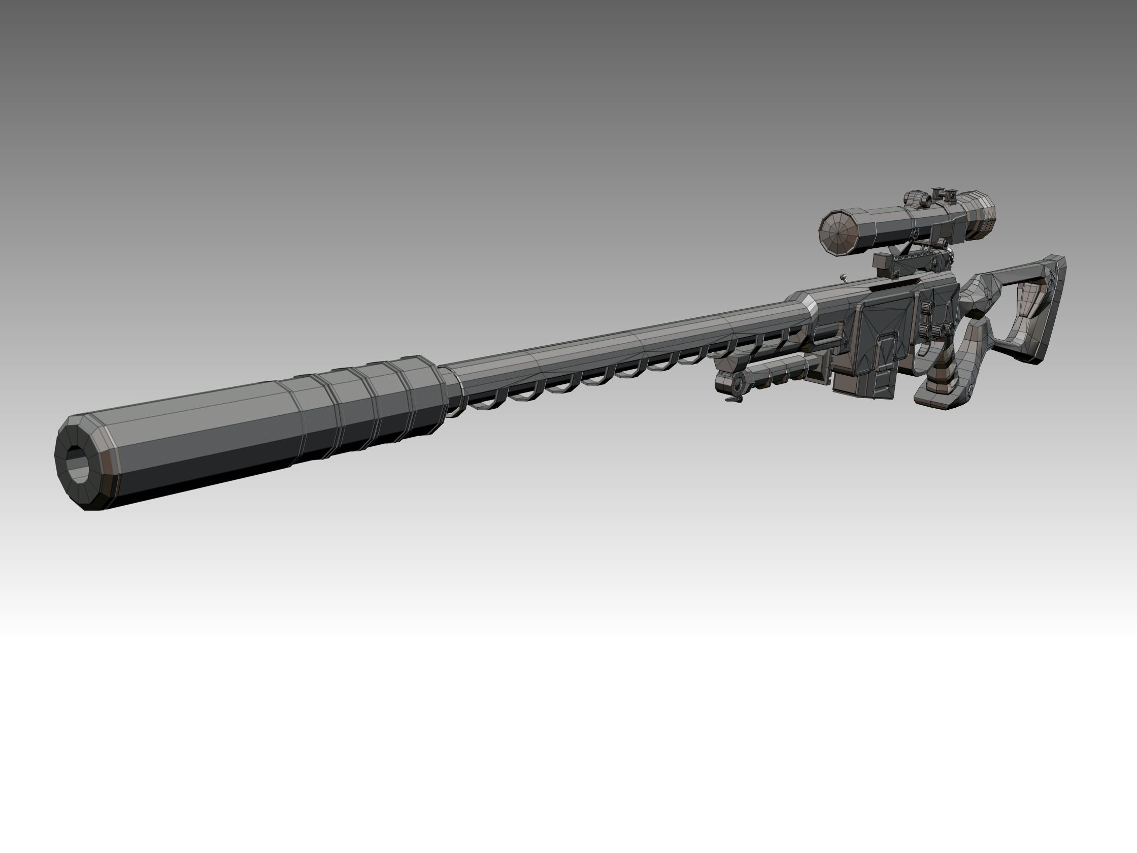 3D model Sniper Rifle VR / AR / low-poly | CGTrader