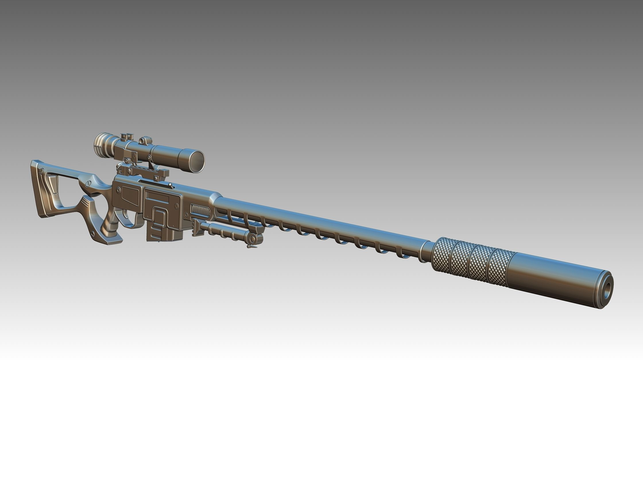 3D model Sniper Rifle VR / AR / low-poly | CGTrader