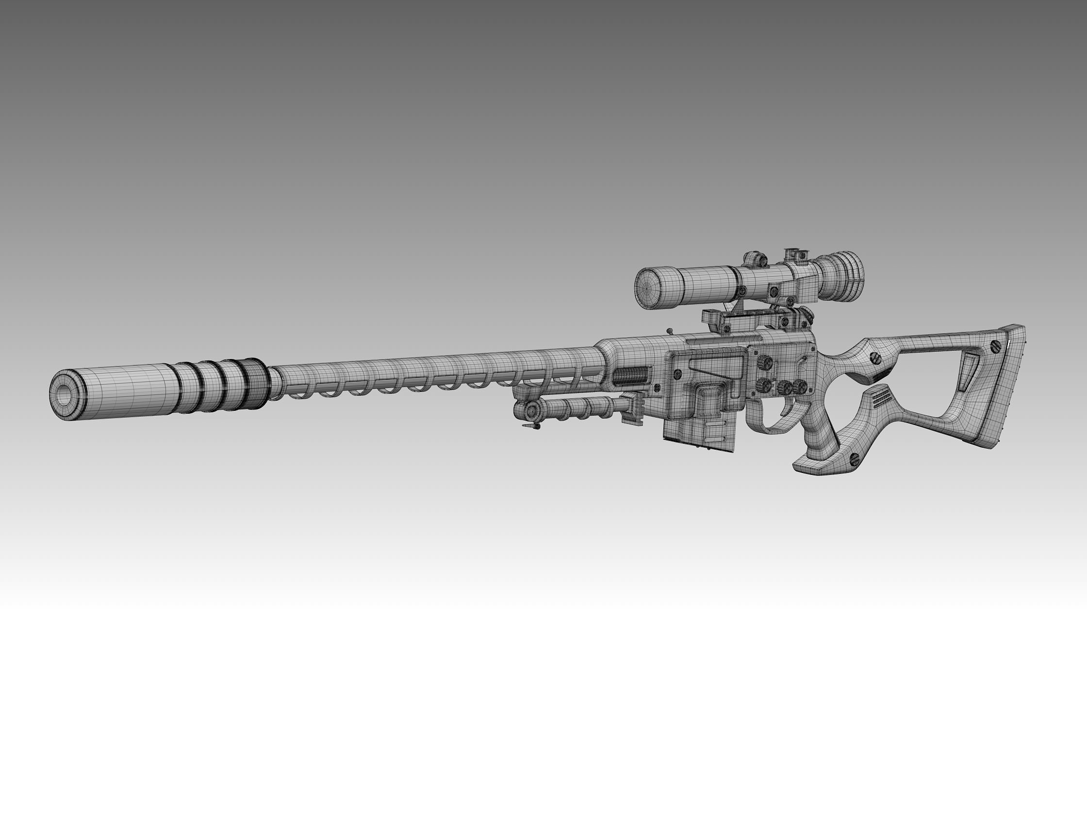 3D model Sniper Rifle VR / AR / low-poly | CGTrader