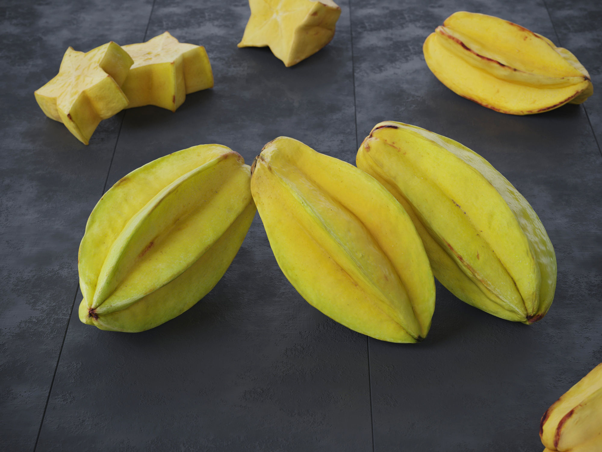 Star Fruits 3D model | CGTrader
