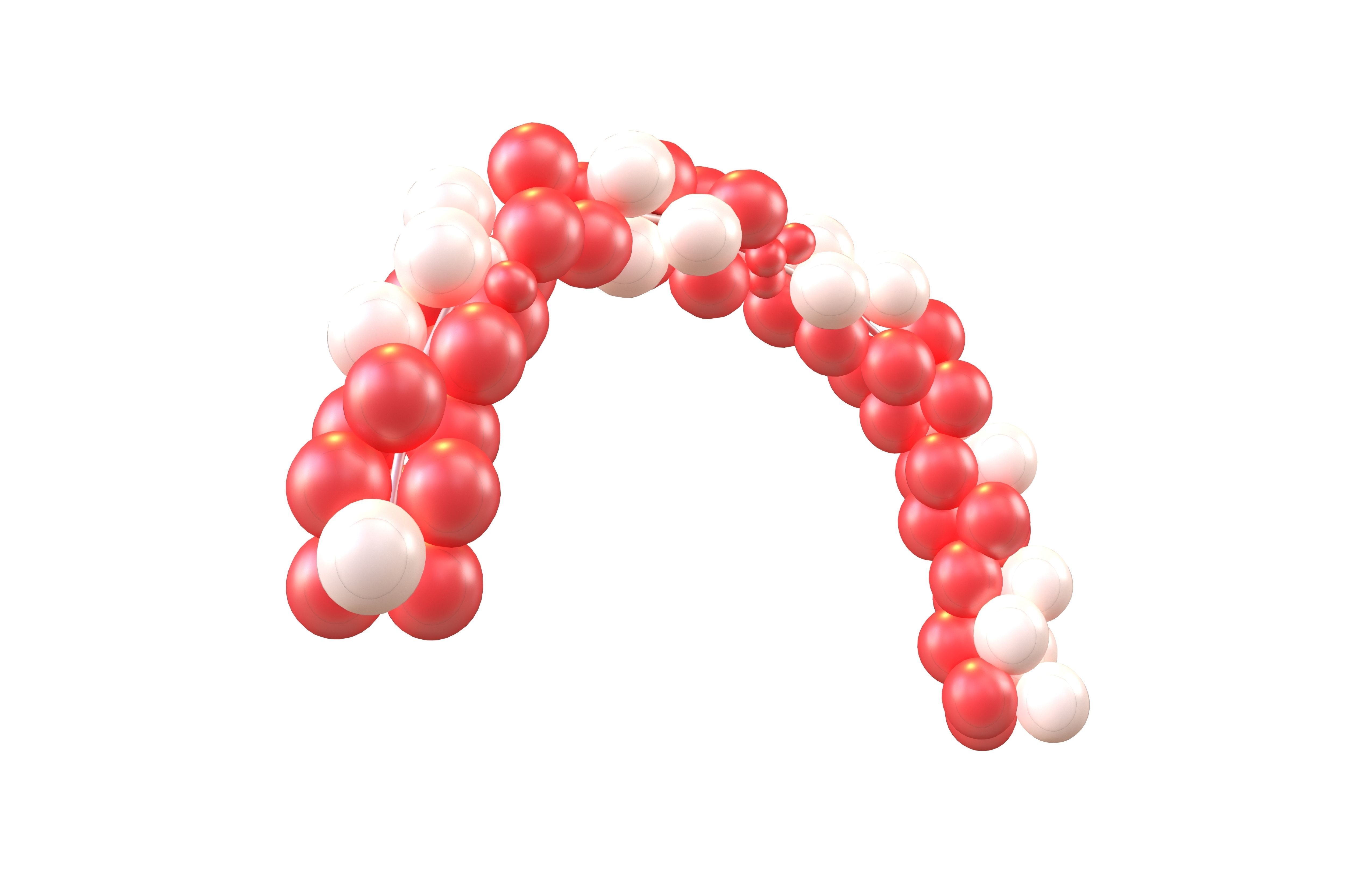 3D model Carnival Balloon Garland V1 001 VR / AR / low-poly | CGTrader