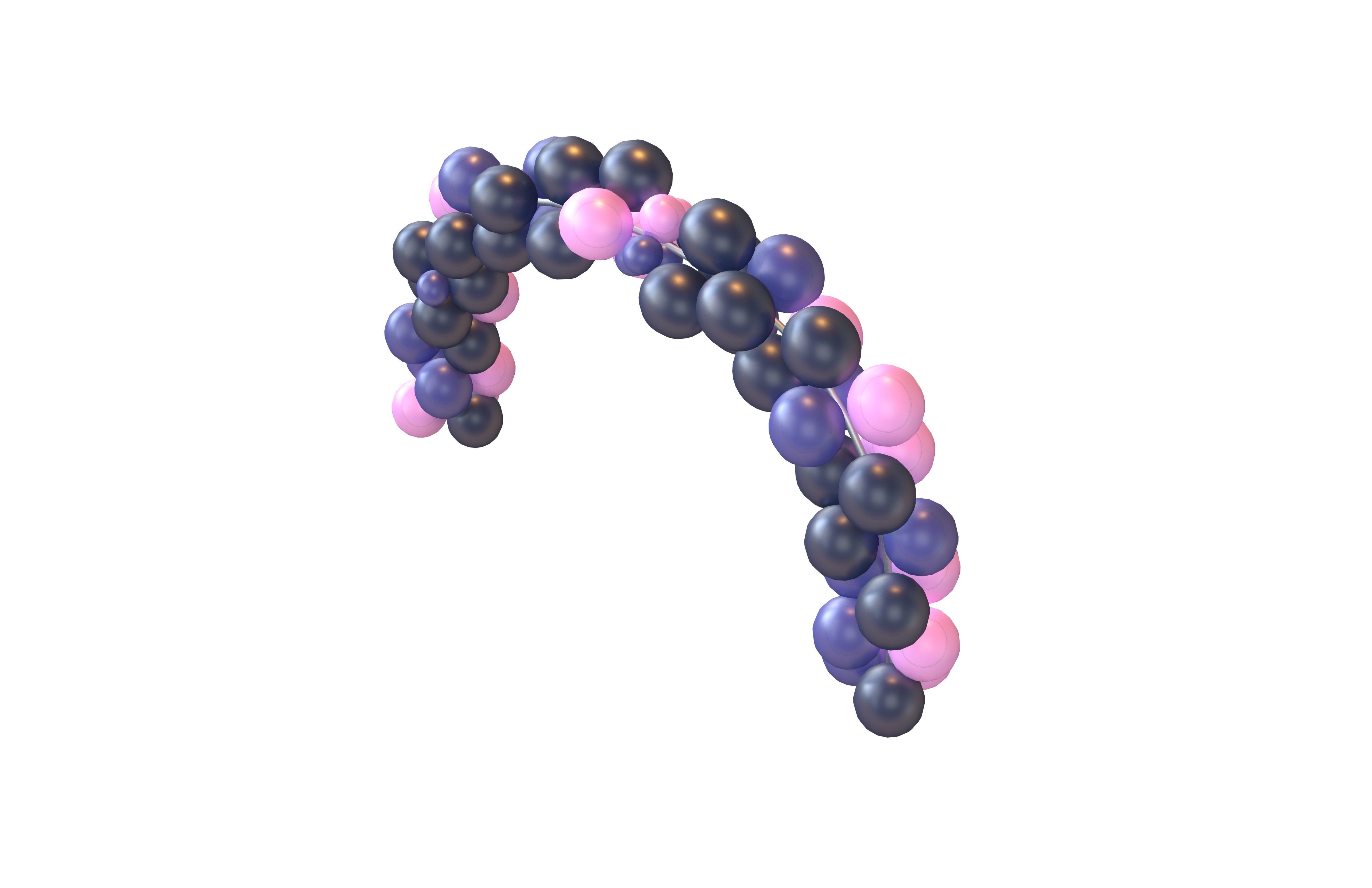 3D model Carnival Balloon Garland V1 004 VR / AR / low-poly | CGTrader