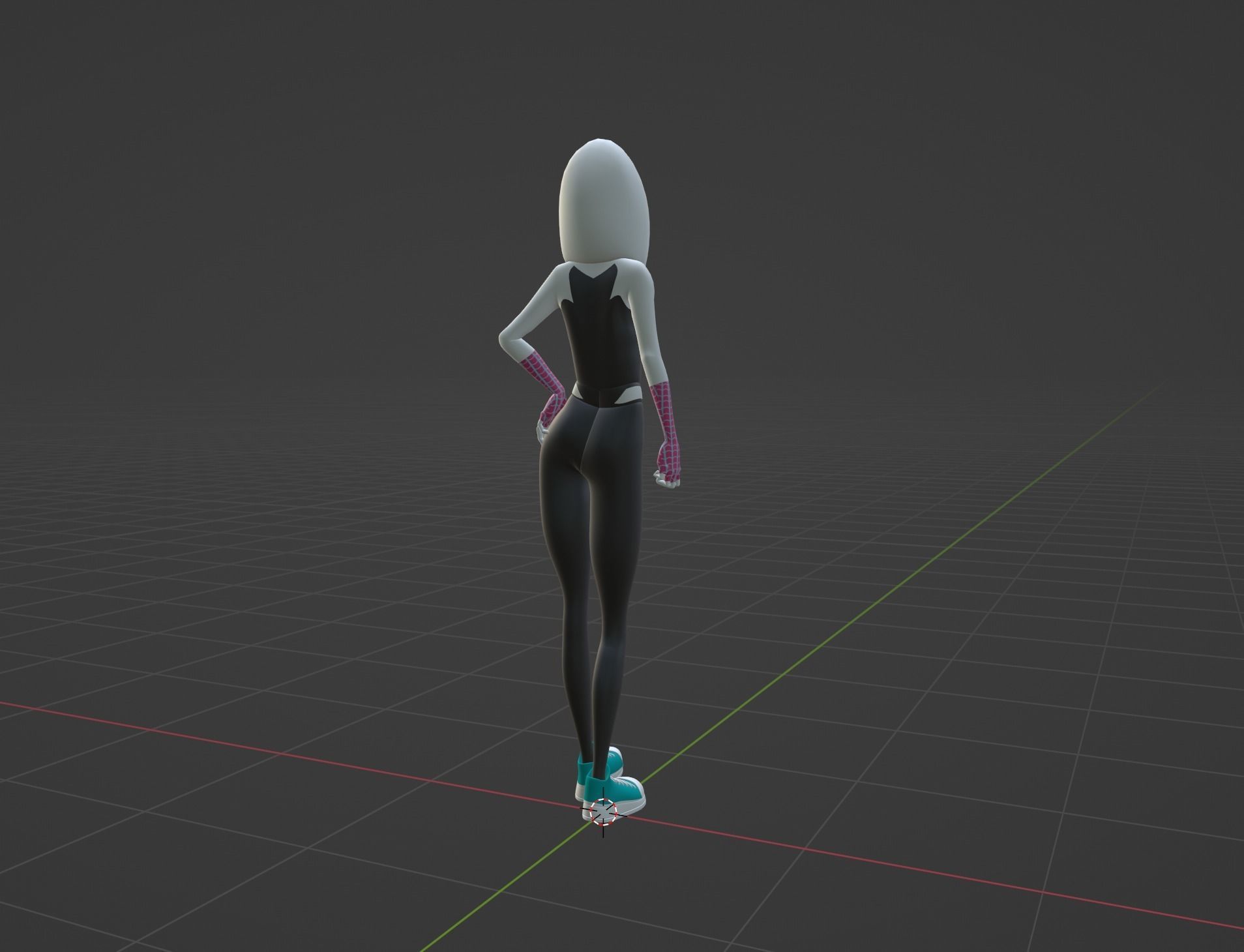 Spider Gwen SpiderMan Across the Spider Verse 3D model rigged | CGTrader