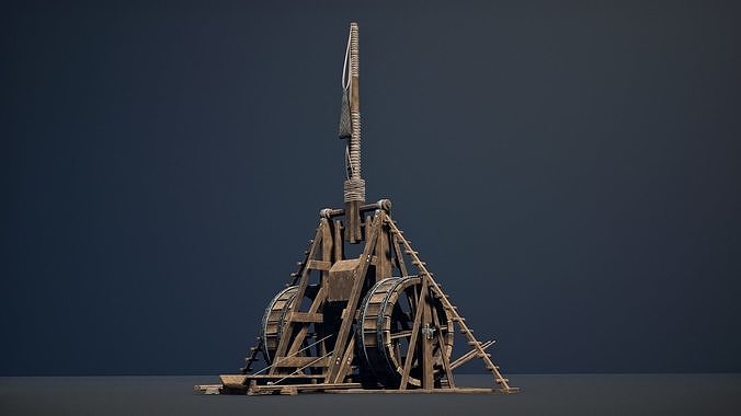 3D model Medieval Siege Weapon - Long Trebuchet VR / AR / low-poly ...