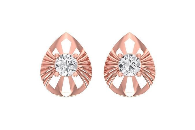 Women Studs Earring 3dm STL OBJ FBX Renders Details 3D model 3D ...