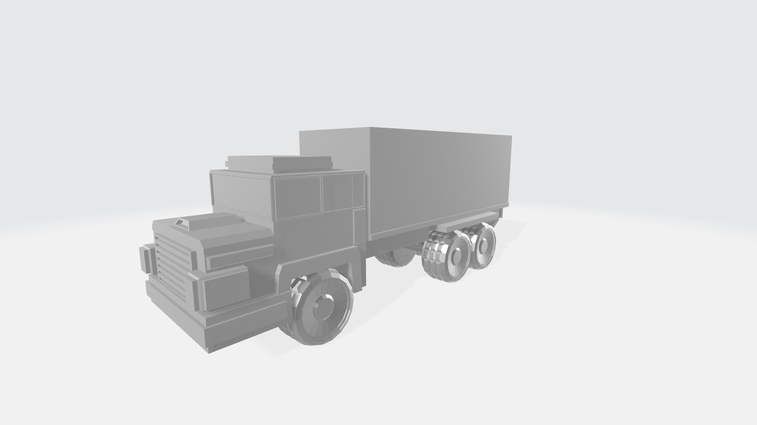 3D model Cube truck VR / AR / low-poly | CGTrader
