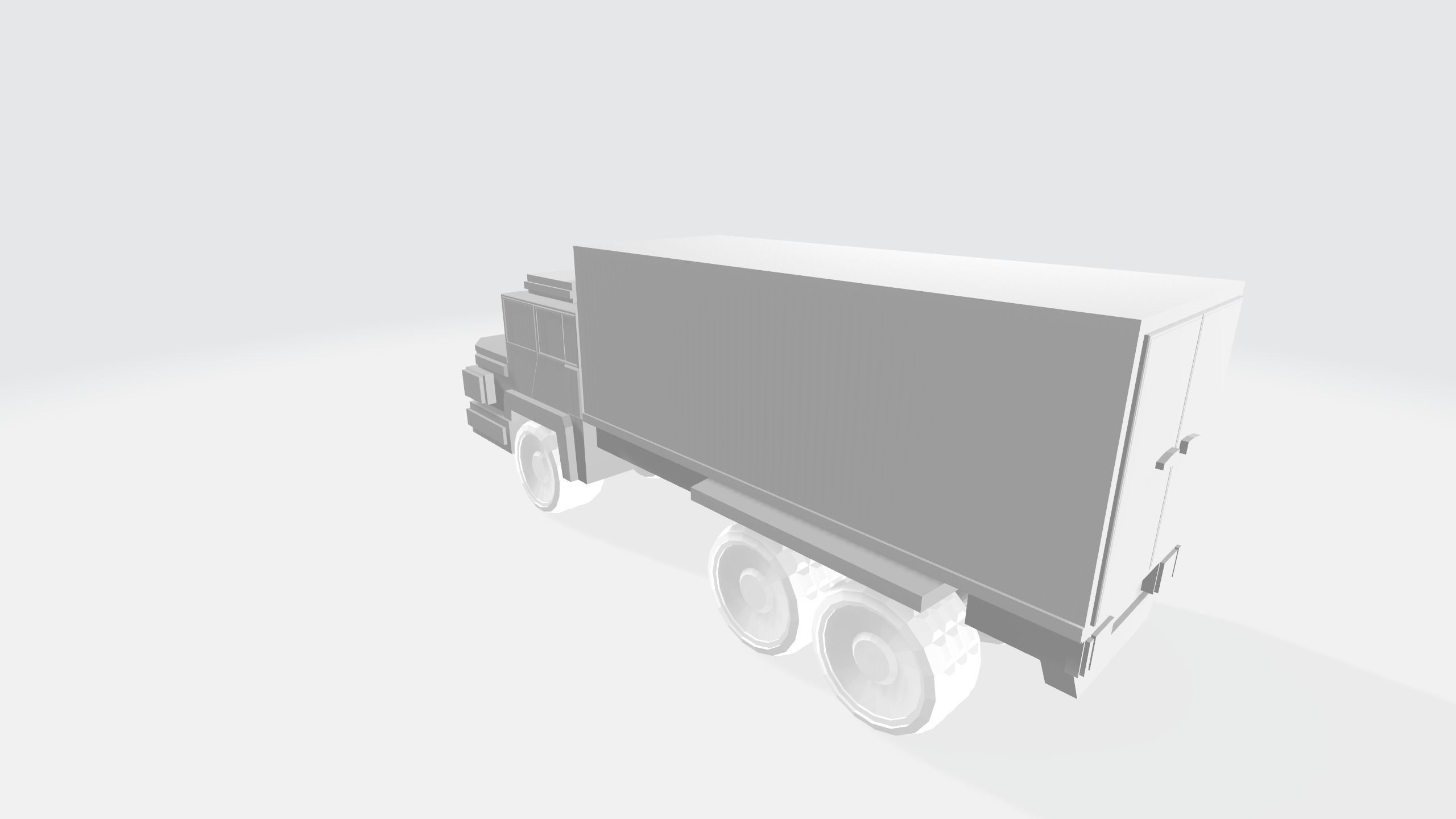 3D model Cube truck VR / AR / low-poly | CGTrader