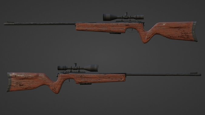 3D model Rifle with scope VR / AR / low-poly | CGTrader
