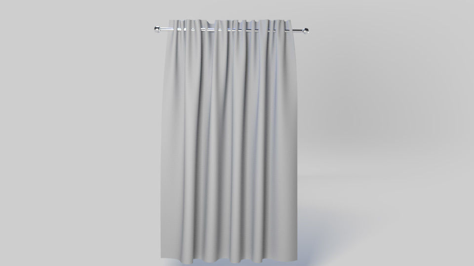 Curtain 3D model 3D printable | CGTrader