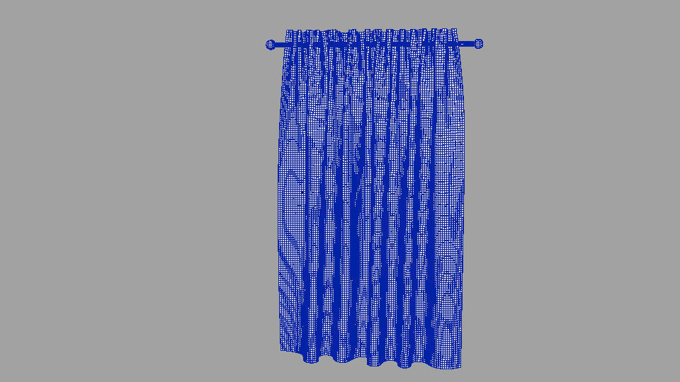 Curtain 3D model 3D printable | CGTrader
