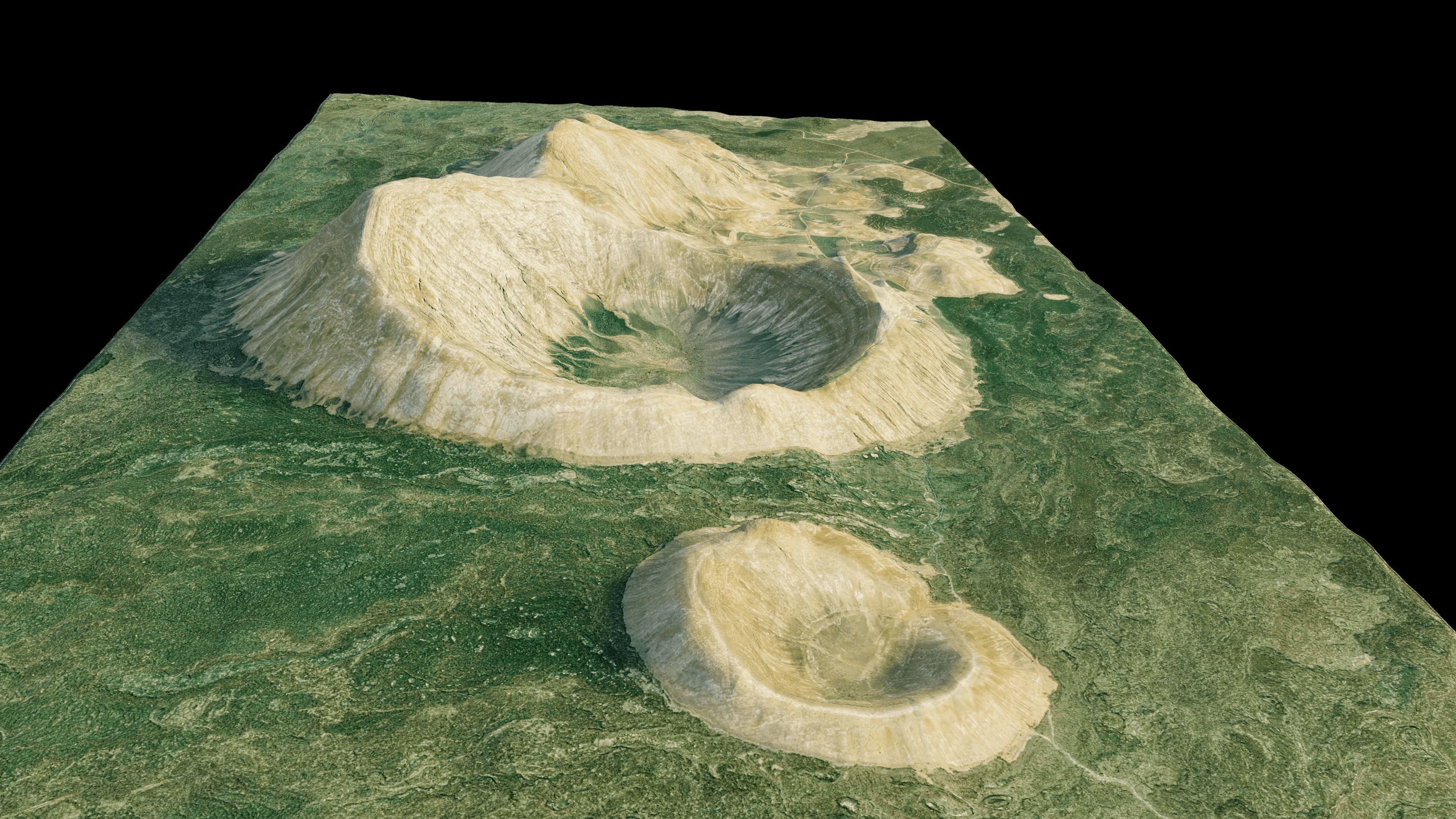 Caldera blanca 3d model terrain 3D model | CGTrader