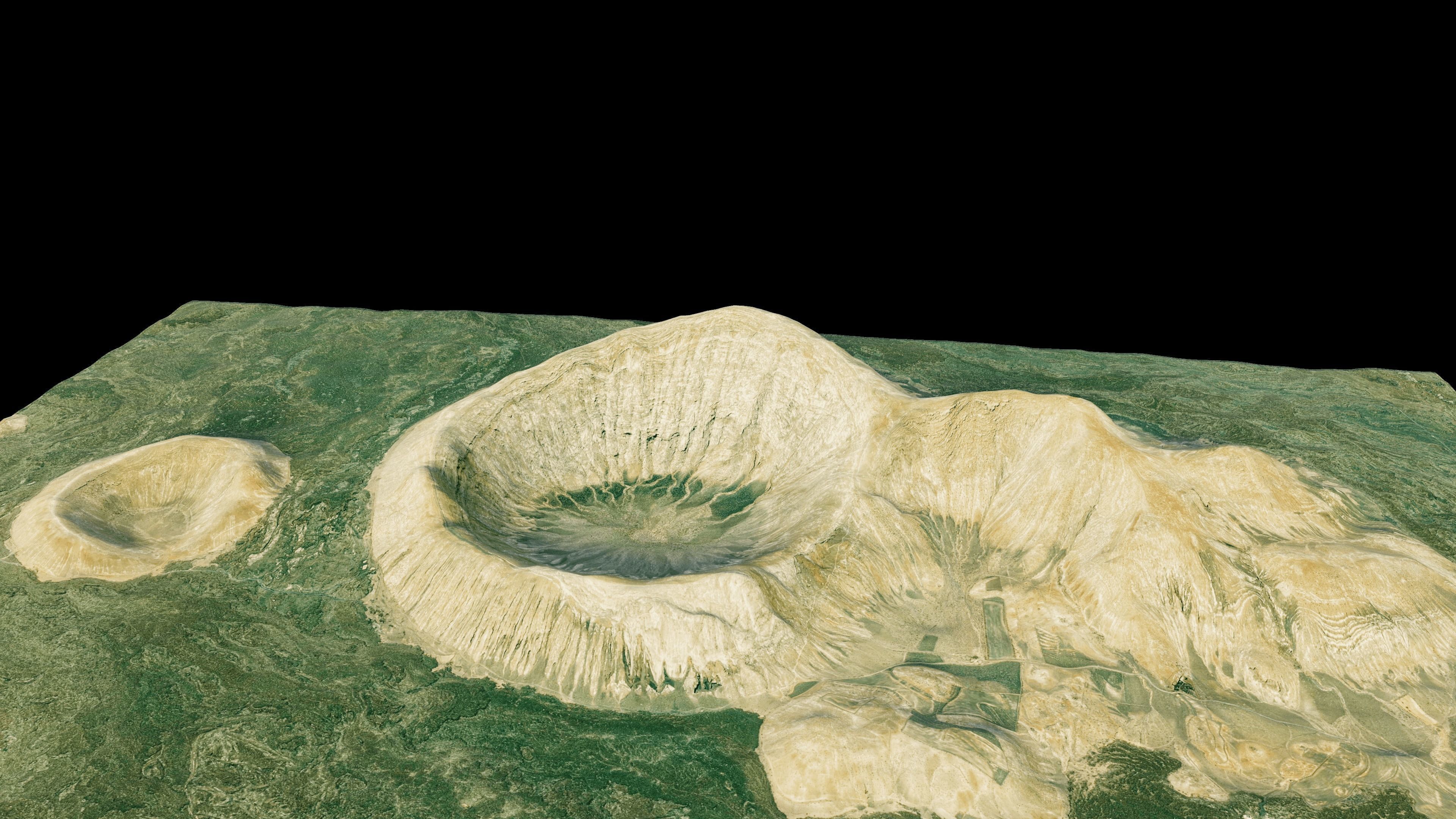 Caldera blanca 3d model terrain 3D model | CGTrader