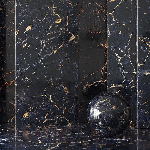 Luxury Portoro Gold Black Marble Material-Seamless-Tileable-No45 3D ...