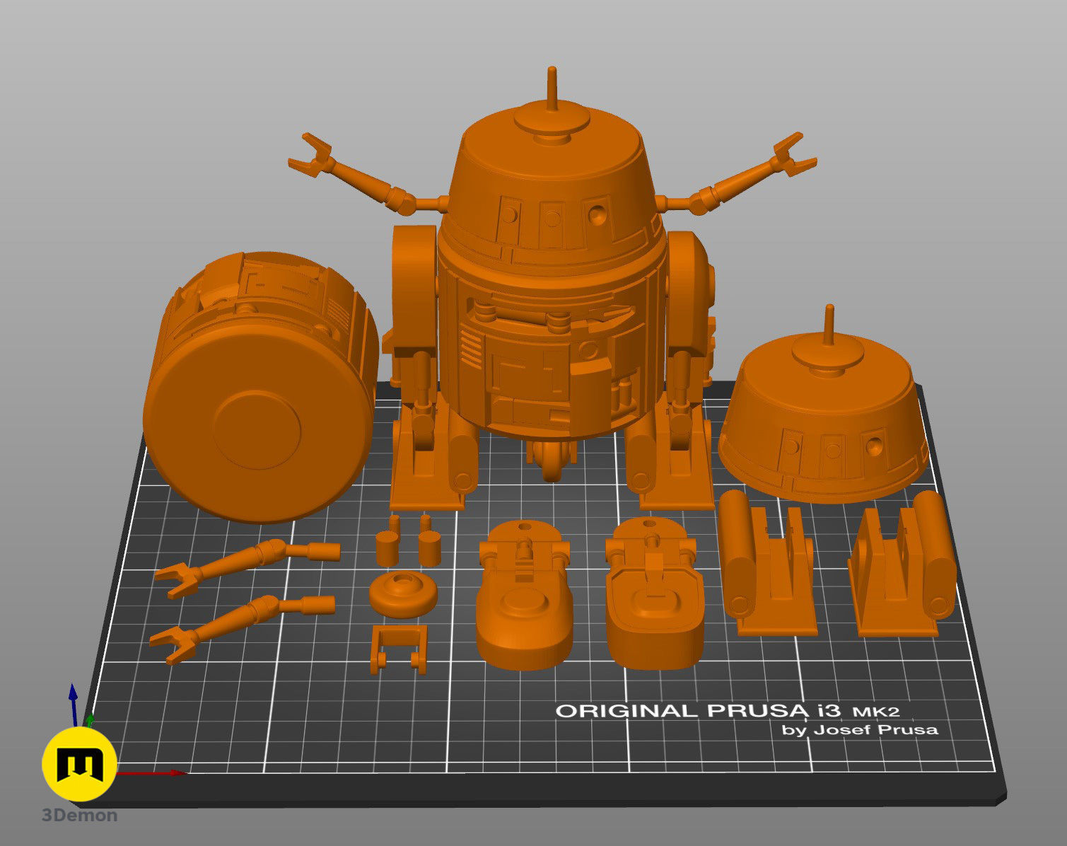 C1-10P Chopper Droid - Star Wars 3D model 3D printable | CGTrader