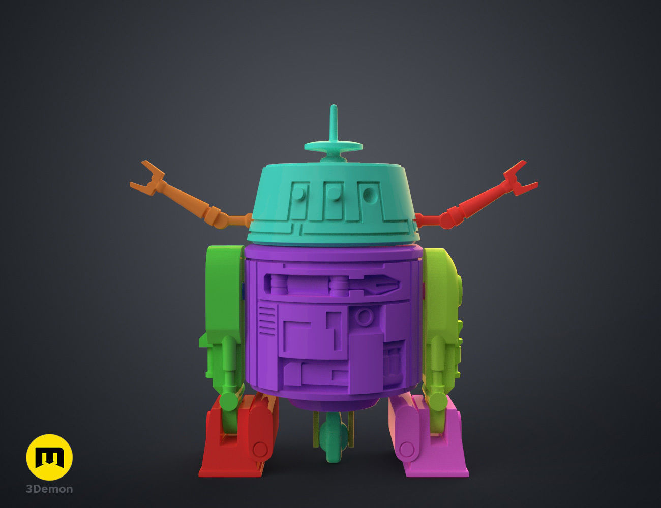 C1-10P Chopper Droid - Star Wars 3D model 3D printable | CGTrader