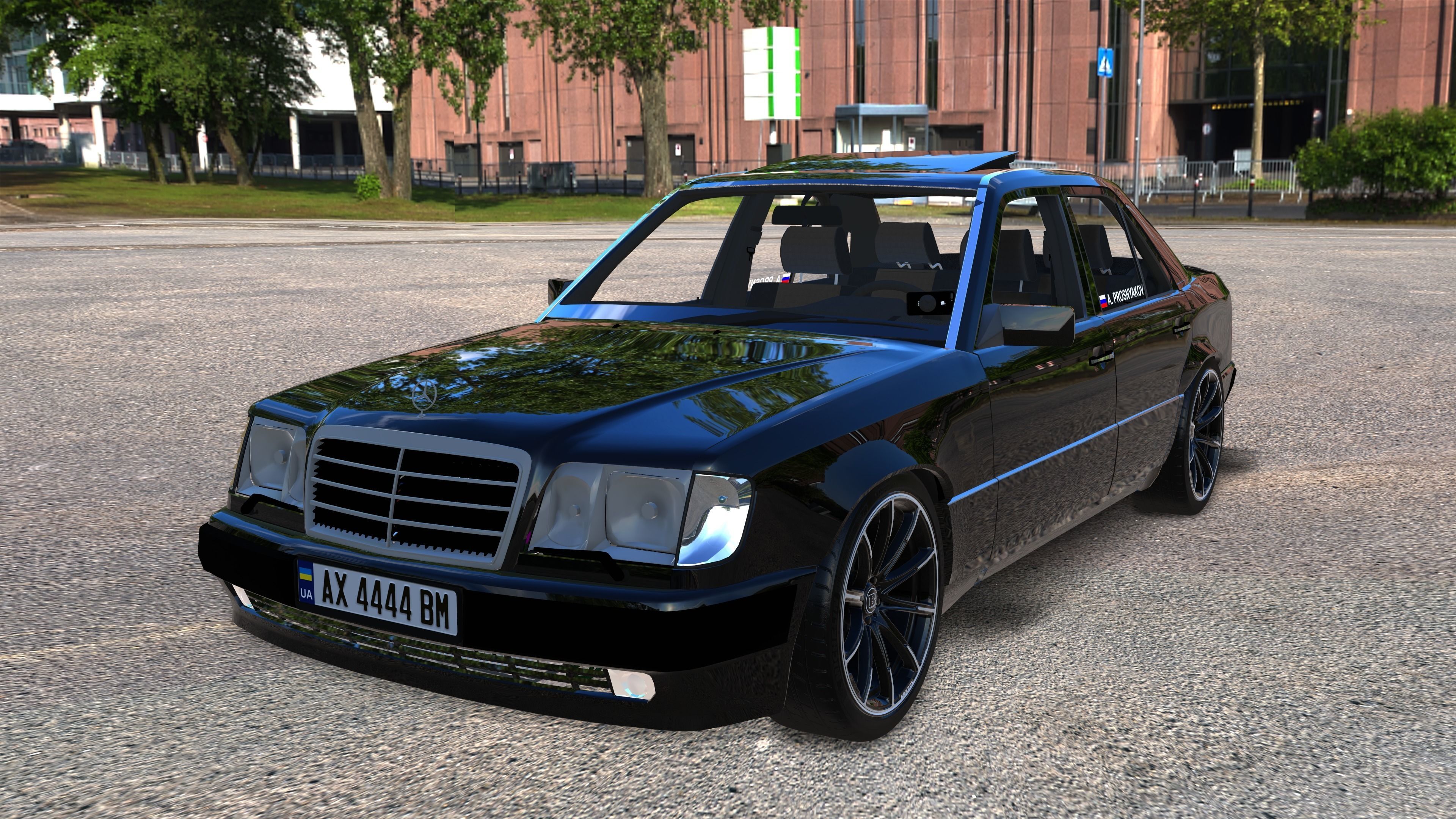3D model Mercedes Benz W124 BRABUS Edition VR / AR / low-poly | CGTrader