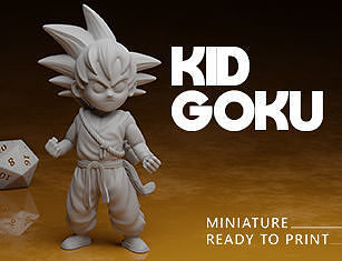 Kid Goku - Dragon Ball 3D model 3D printable | CGTrader