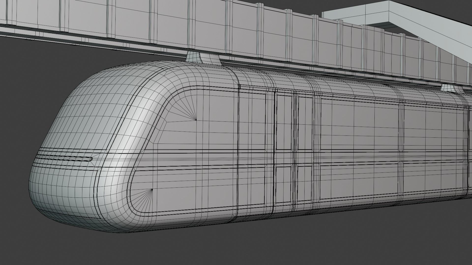 Sky train concept 2023 3D model | CGTrader