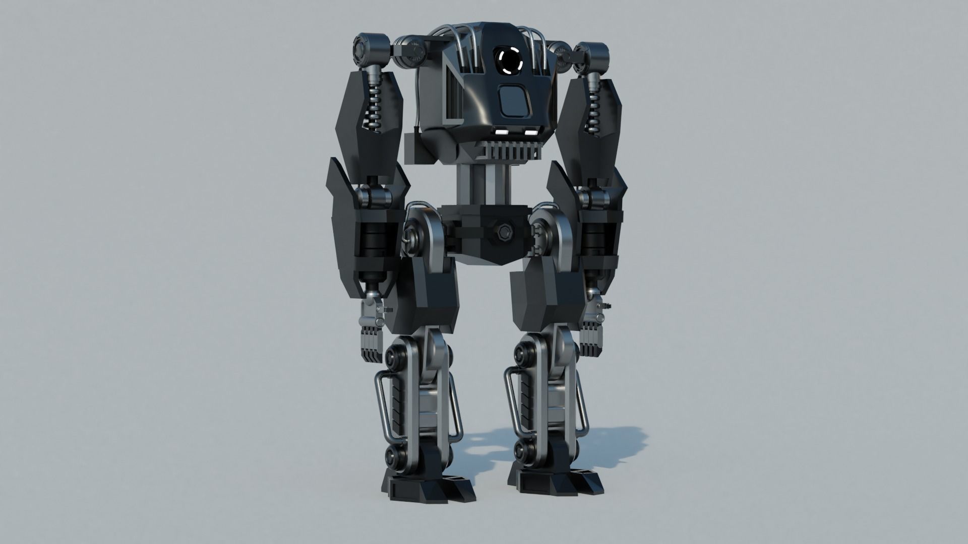 Mech Robot 3D model rigged | CGTrader
