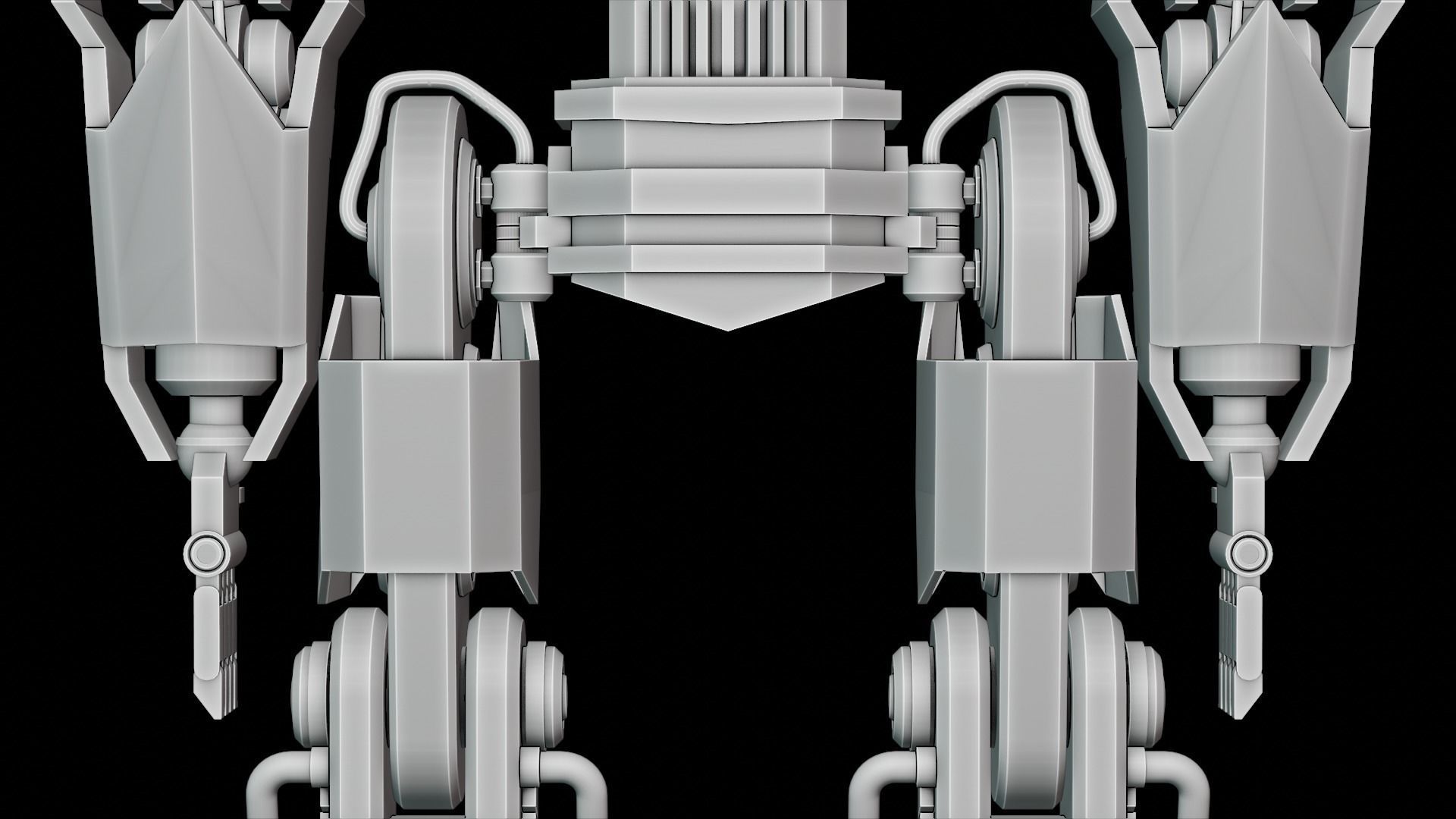 Mech Robot 3D model rigged | CGTrader