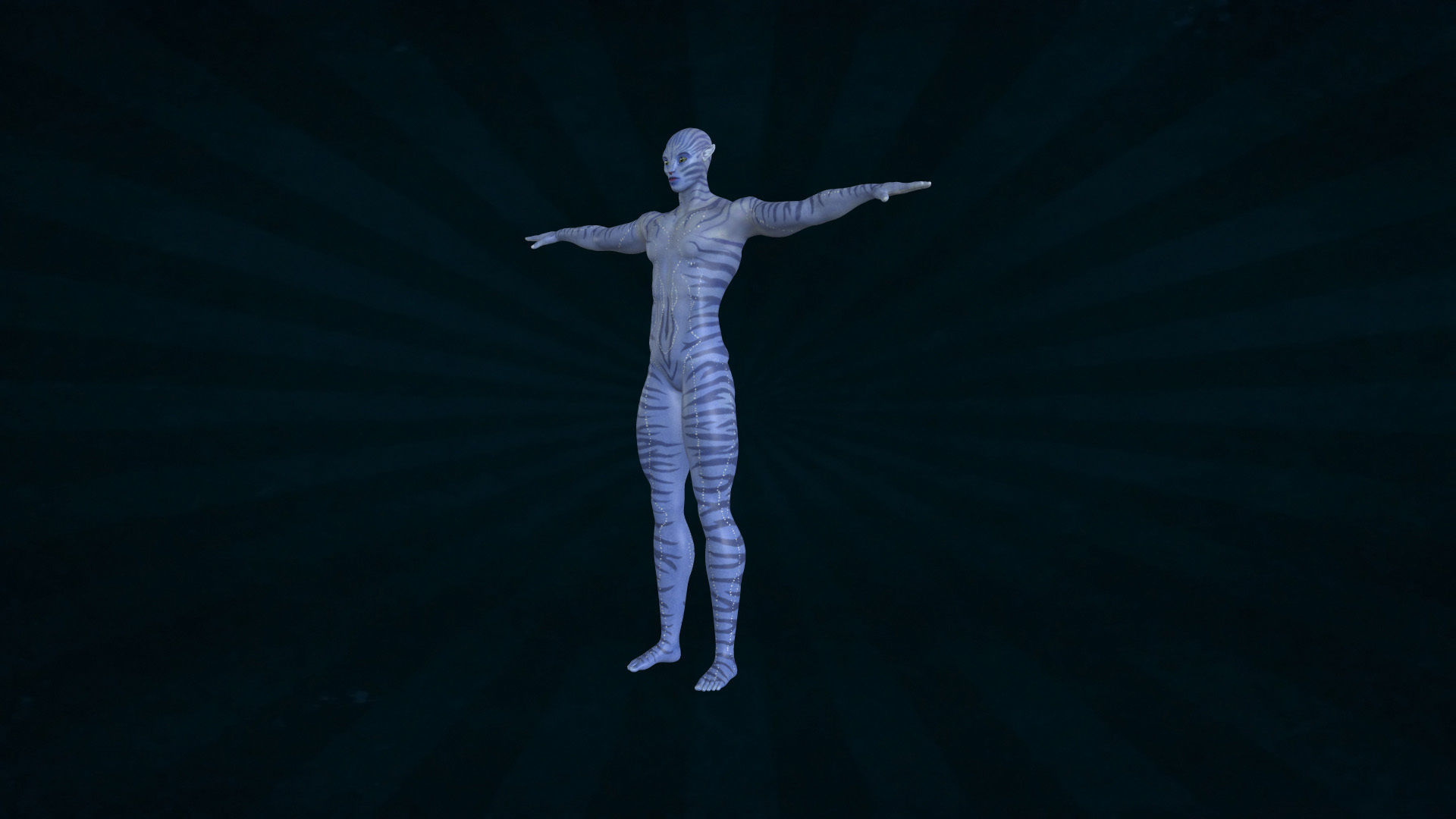 AVTR-001 Rigged Avatar 3D model rigged | CGTrader