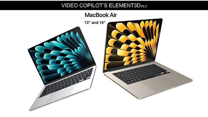 Element3D - Apple Macbook Air 2023 3D model | CGTrader