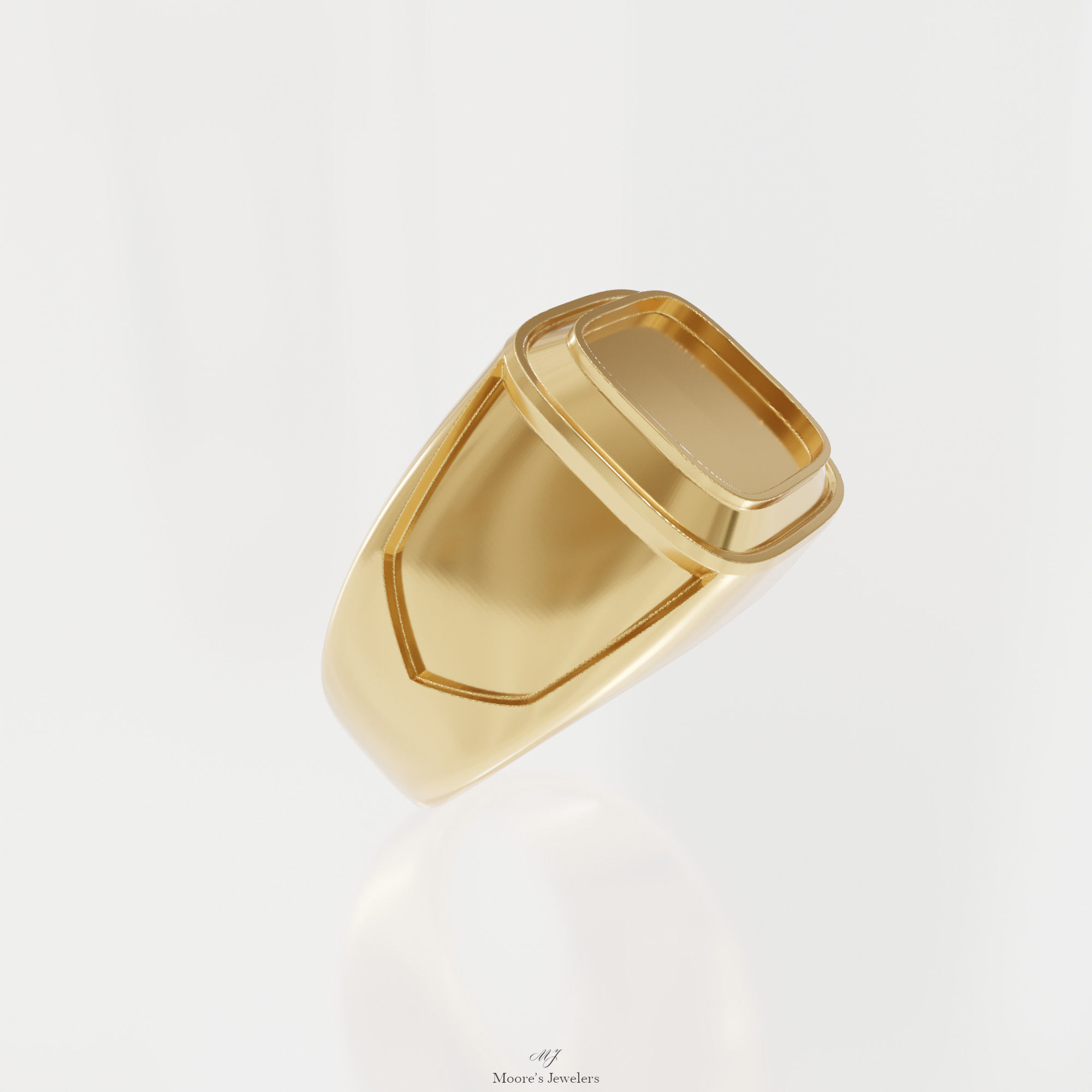 Textured or Smooth Class Ring 3d Model 3D model 3D printable | CGTrader