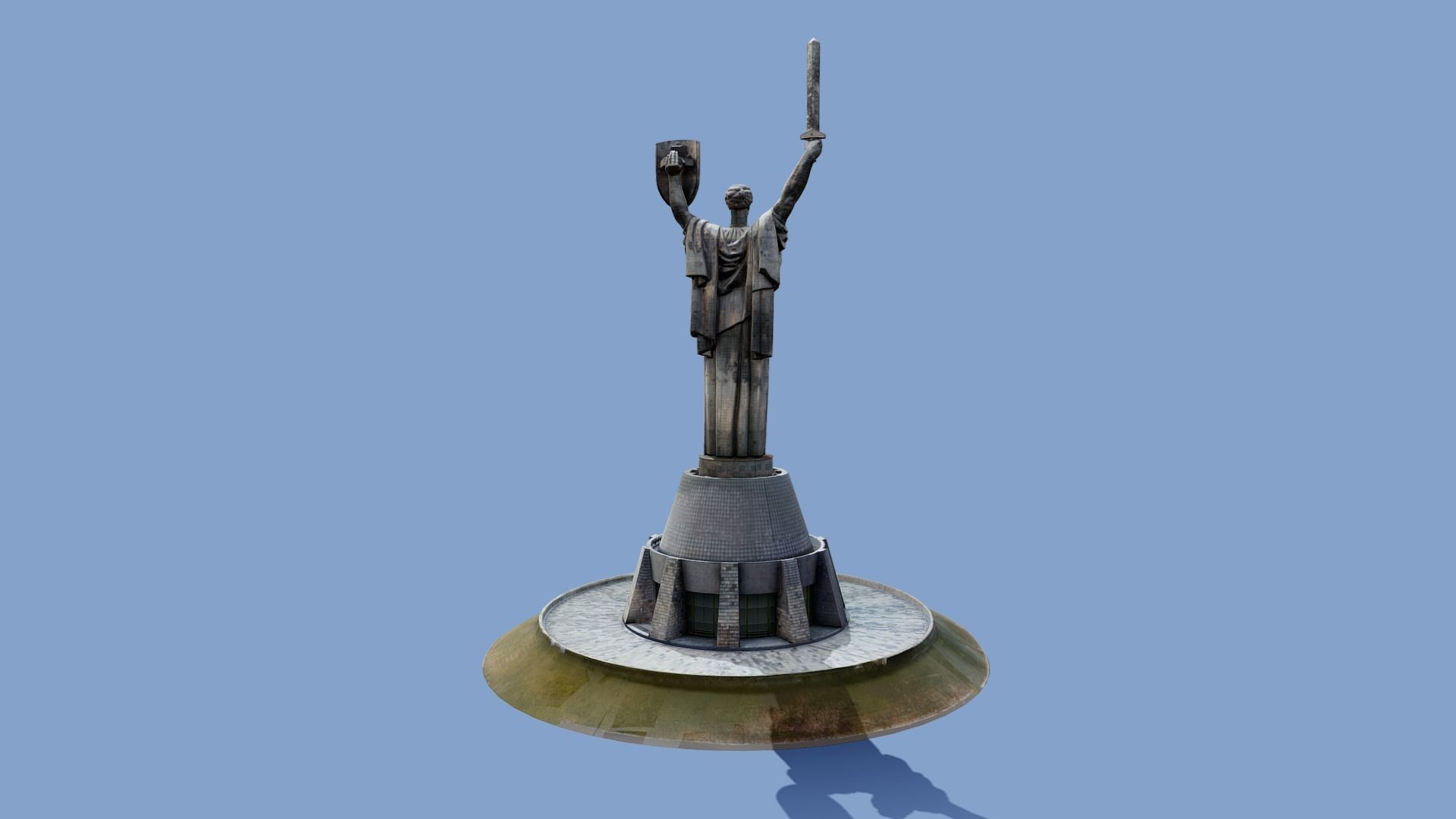 3D - The Motherland Monument - Kyiv Ukraine - usdz gltf obj 3D model ...