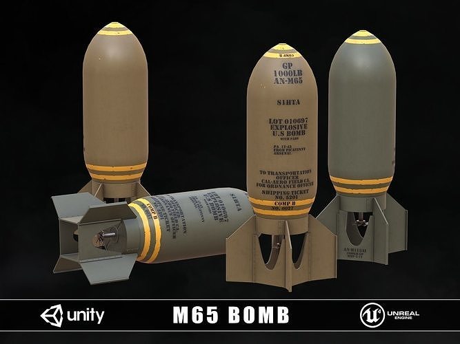 3D model M65 Bomb VR / AR / low-poly | CGTrader
