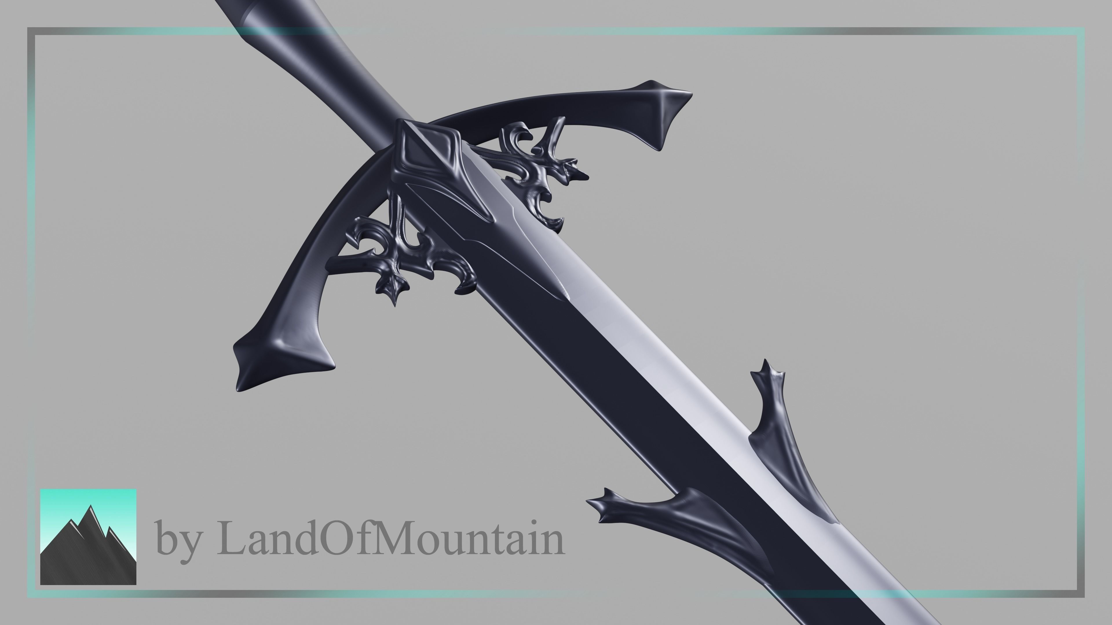 Final Fantasy XVI - Barnabas Sword 3D model 3D printable | CGTrader