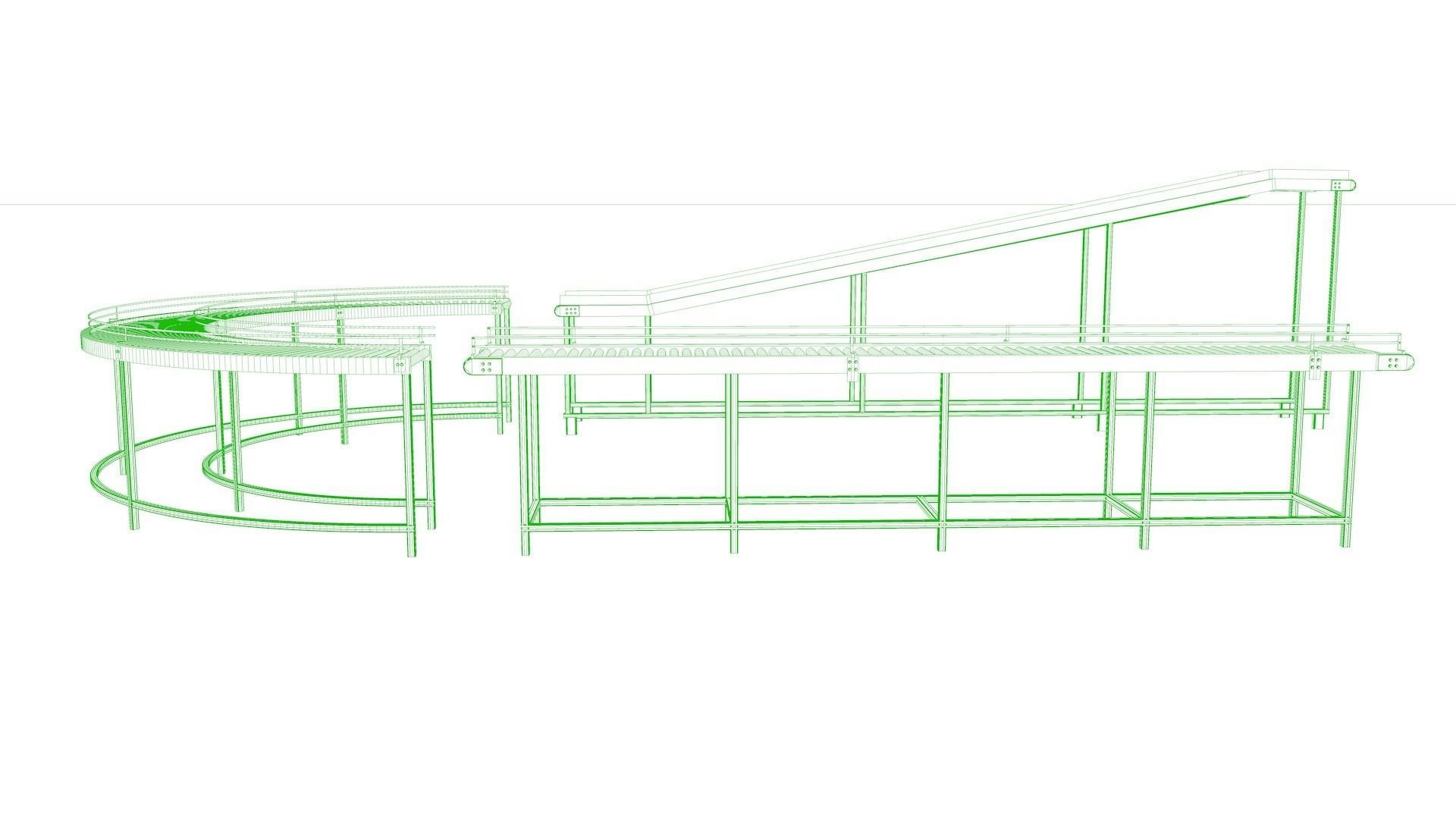 3D Conveyor Belt 3D model | CGTrader