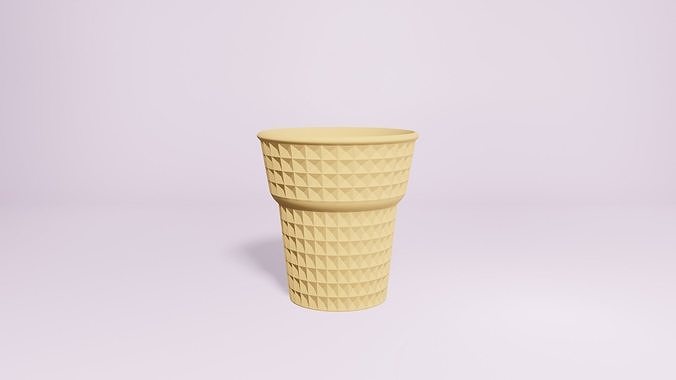 3D model ice cream cone blender VR / AR / low-poly | CGTrader