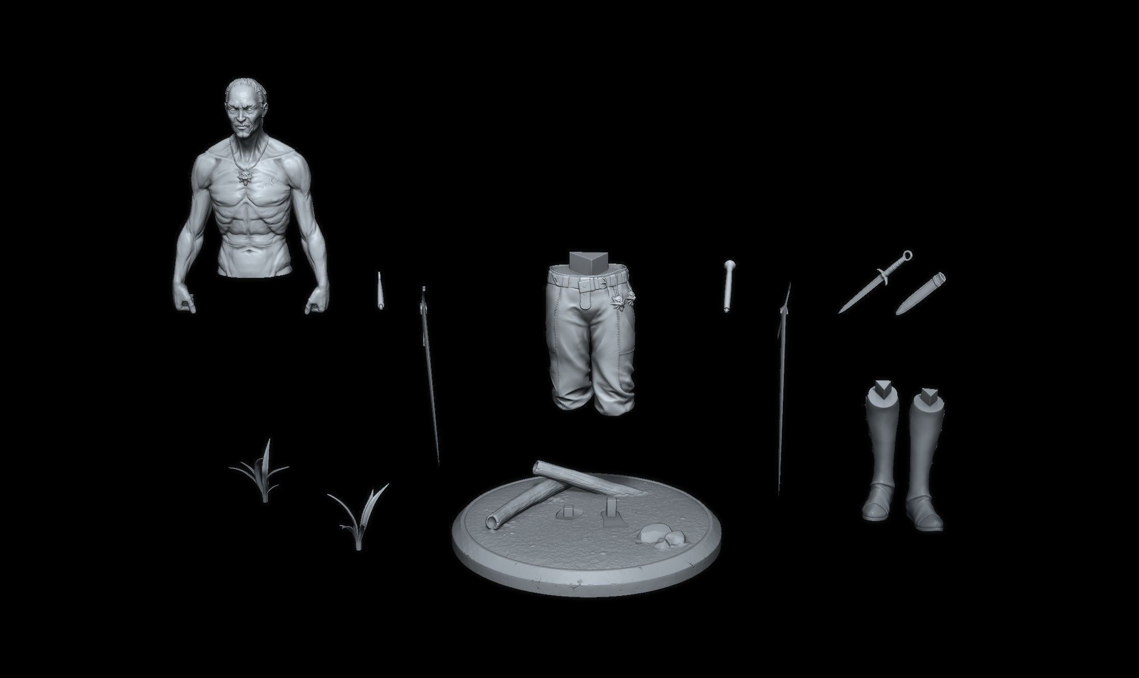 Leo Bonhart - The Witcher - Fan Art- 3D Frint 3D model 3D printable ...