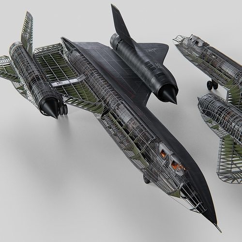 Lockheed Sr 71 Blackbird 3D model | CGTrader