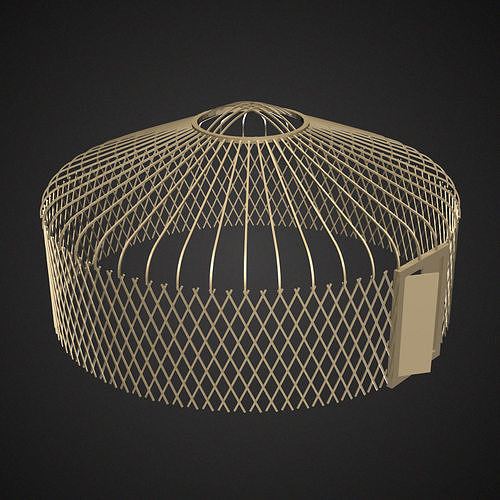 3D model Yurt Kazakh Frame VR / AR / low-poly | CGTrader
