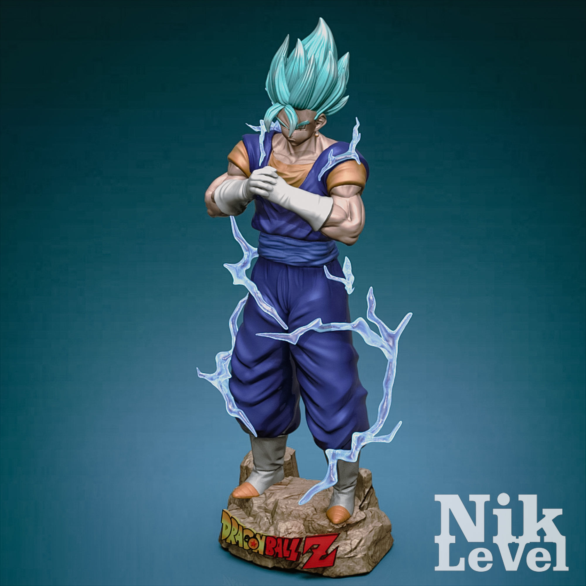 Vegito Super Saiyan Blue Dragon Ball 3D Printable 3D model 3D printable ...