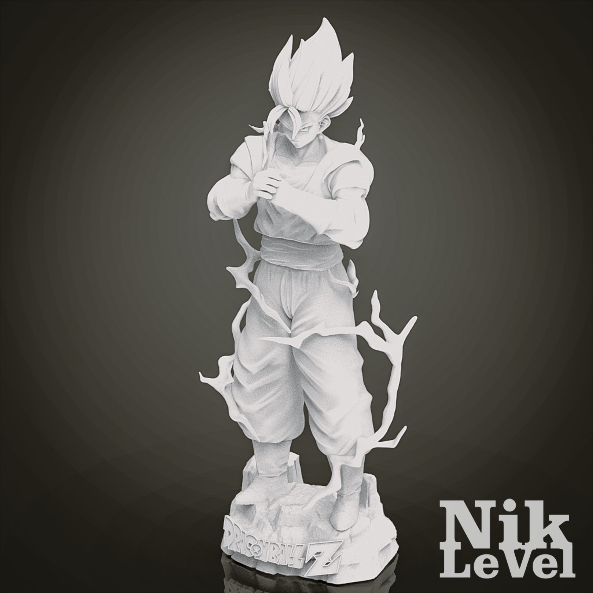 Vegito Super Saiyan Blue Dragon Ball 3D Printable 3D model 3D printable ...