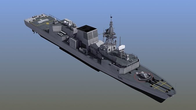 Halifax Class Frigate 3D model | CGTrader