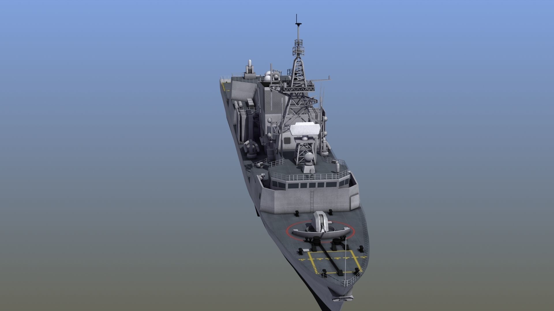 Halifax Class Frigate 3D model | CGTrader