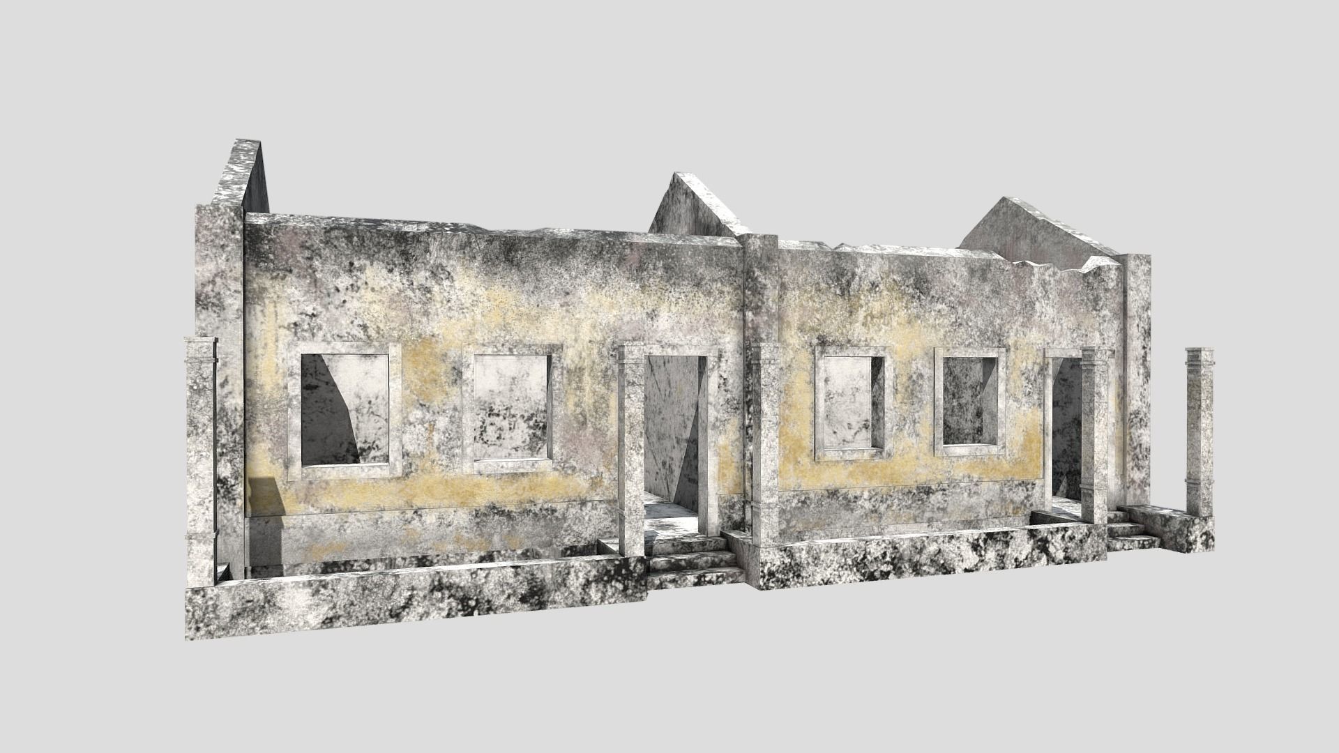 3D Model Collection Colonial Buildings VR / AR / low-poly | CGTrader